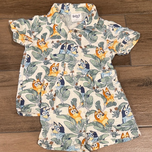 Bluey | Matching Sets | Bluey Kids Matching Set Colorful Cartoon Print ...